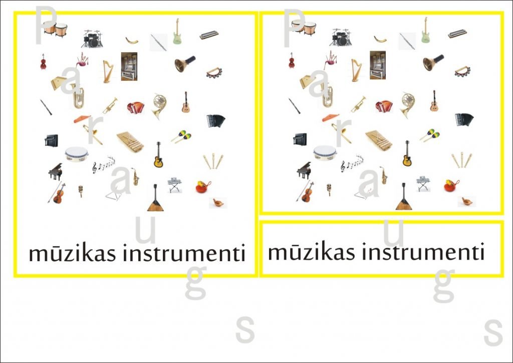 Mūzikas instrumenti - definīciju grāmatiņa - Mācību materiāli