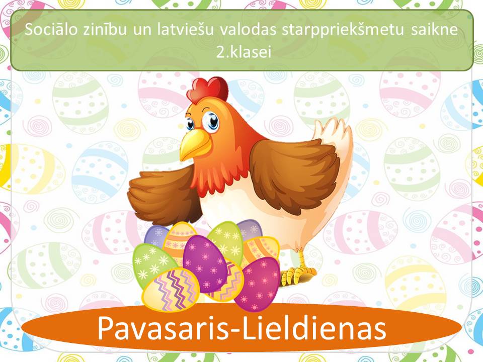 Pavasaris-Lieldienas. - Mācību materiāli