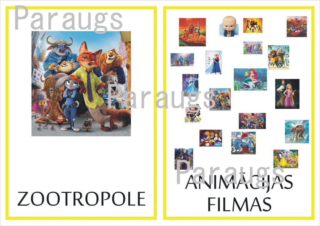 Animācijas filmas - Mācību materiāli