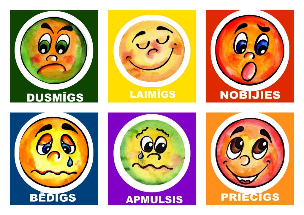 Emociju attēli - Mācību materiāli