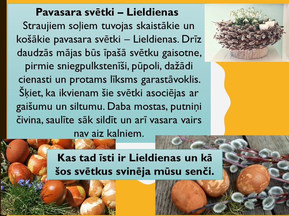 Pavasara svētki – Lieldienas.Sākumskola. - Mācību materiāli