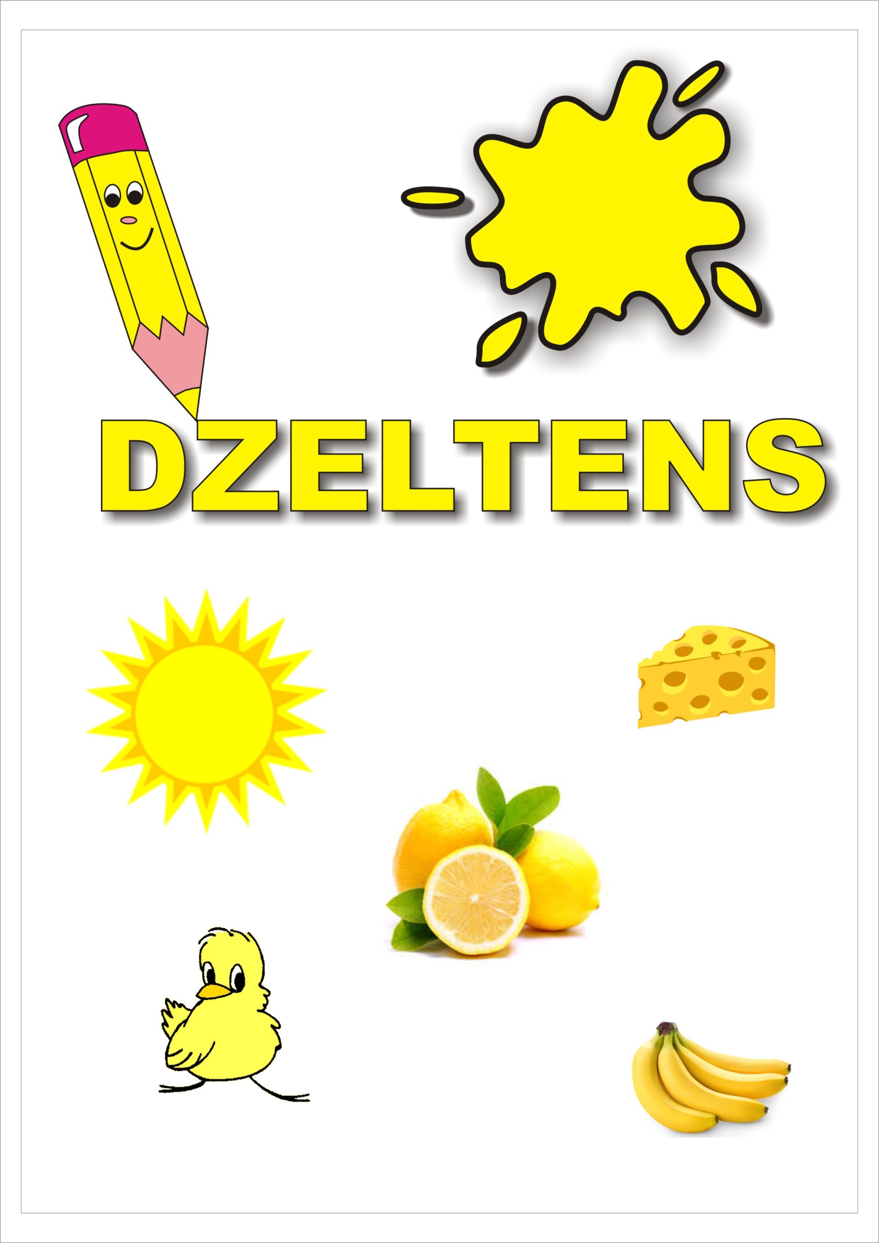 Dzeltens - Mācību materiāli