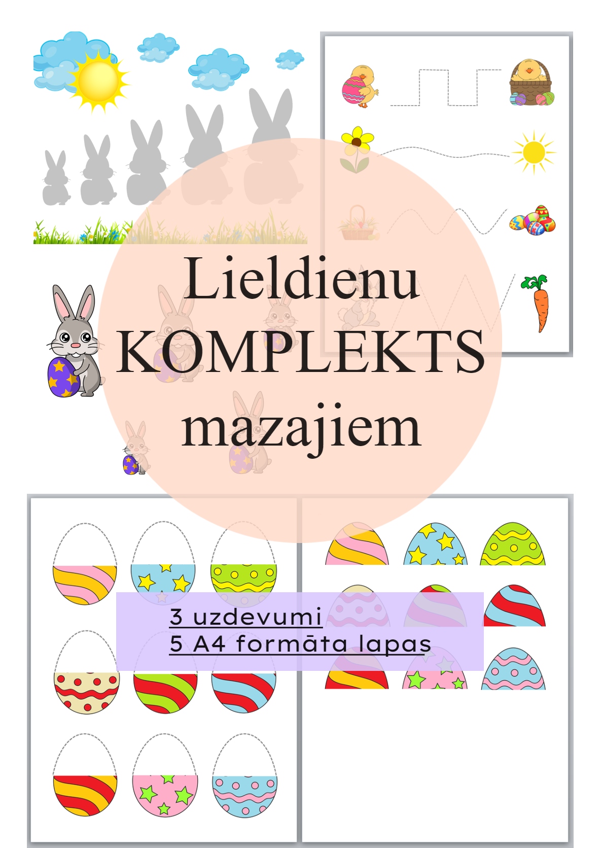 Lieldienu KOMPLEKTS mazajiem - Mācību materiāli