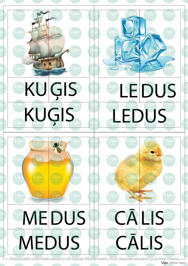 KARTĪTES - LASI PA ZILBĒM UN VEIDO VĀRDUS "ZILBES UN VĀRDI" - Mācību ...