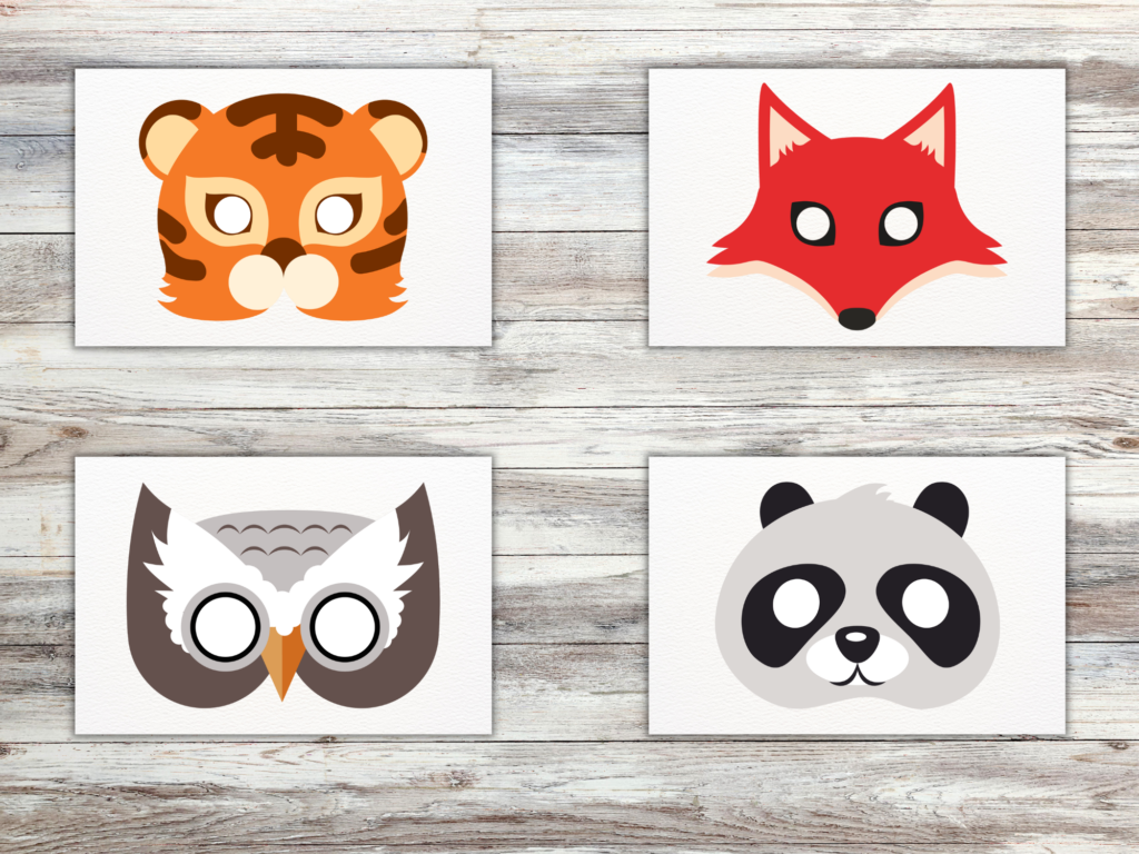 8 printējamas maskas - Mācību materiāli
