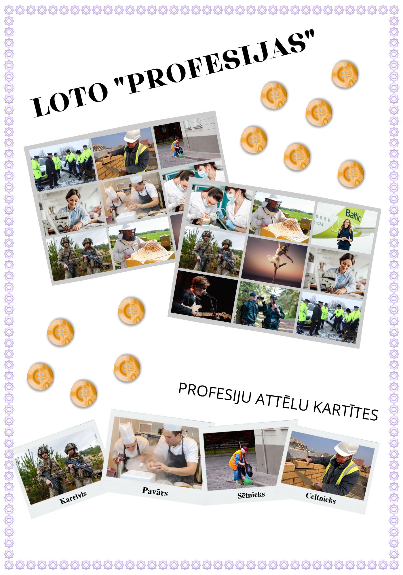 Loto "Profesijas" - Mācību materiāli