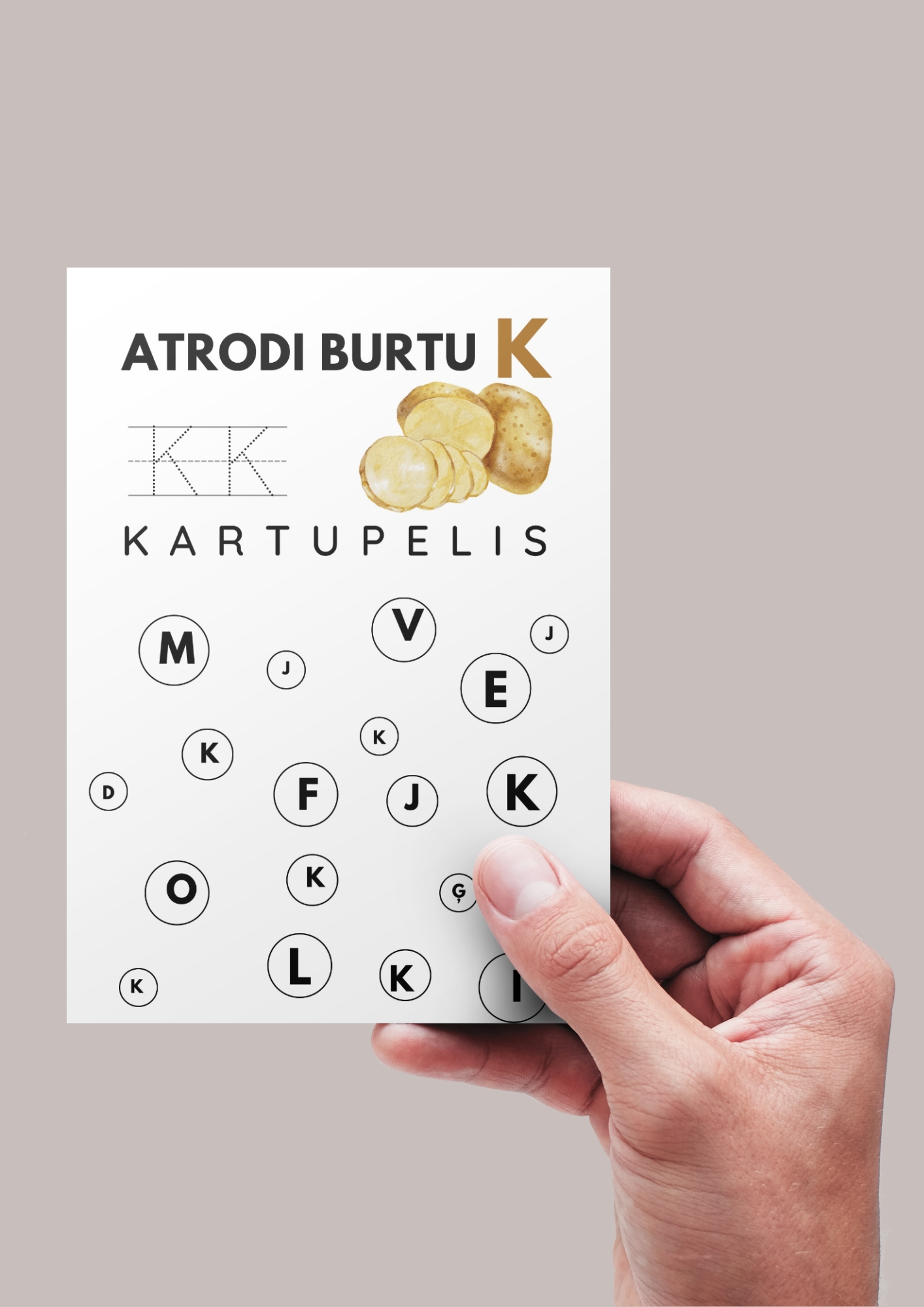 ALFABĒTS AR BURTU MEKLĒŠANU, RAKSTĪBU - Mācību materiāli
