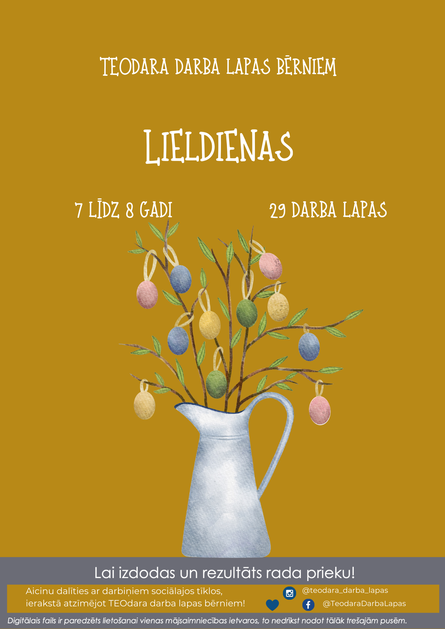 Lieldienas 7-8 gadi - Mācību materiāli