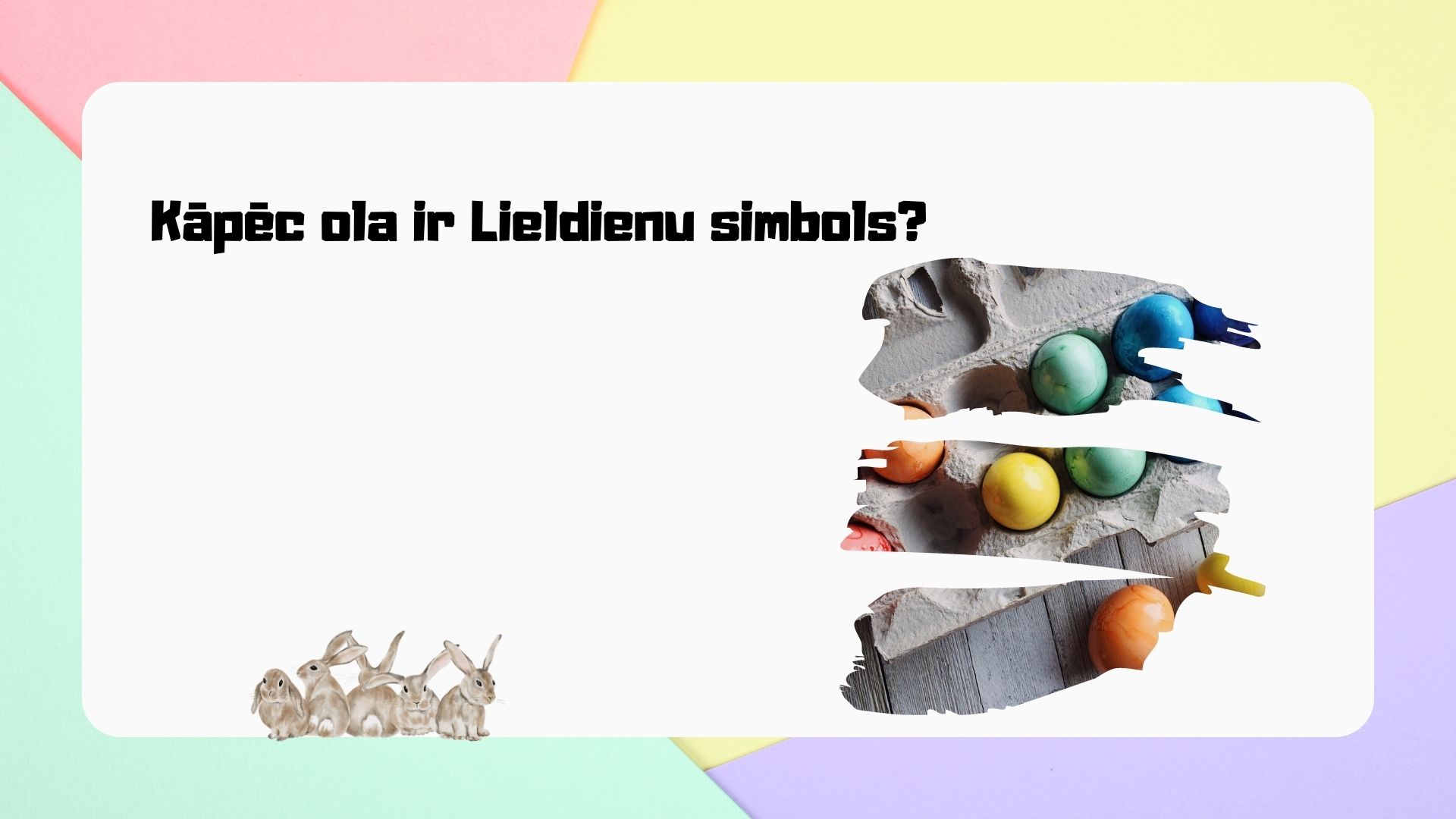 Lieldienu viktorīna + darba lapa - Mācību materiāli