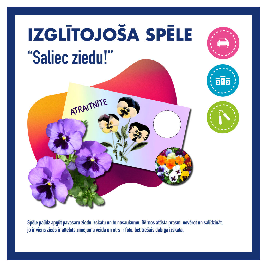 Zinību spēle “PAVASARA ZIEDI”- pavasaris - Mācību materiāli