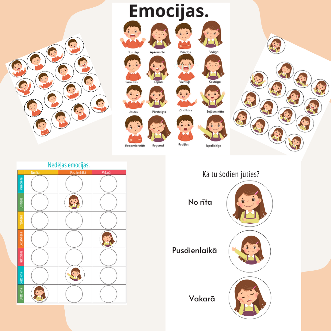 Manas emocijas. Kā tu šodien jūties? - Mācību materiāli