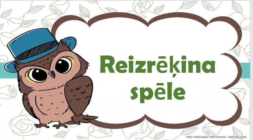 Reizrēķina spēle - Mācību materiāli