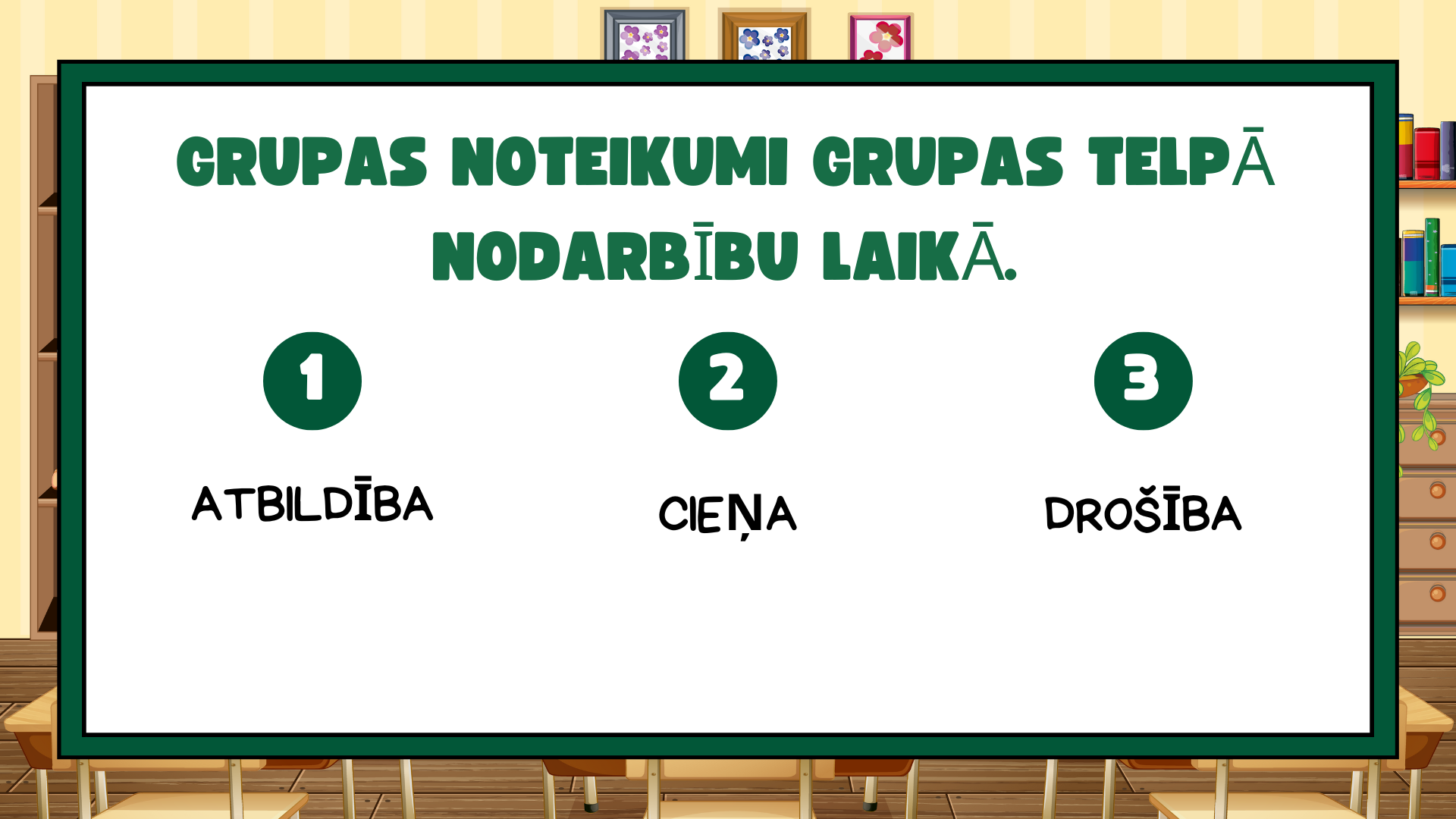PREZENTĀCIJA "GRUPAS NOTEIKUMI." - Mācību materiāli