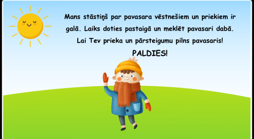 Prezentācija “Pavasara vēstneši”. - Mācību materiāli