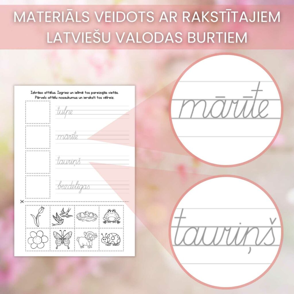 Pavasara rakstīšana - Mācību materiāli