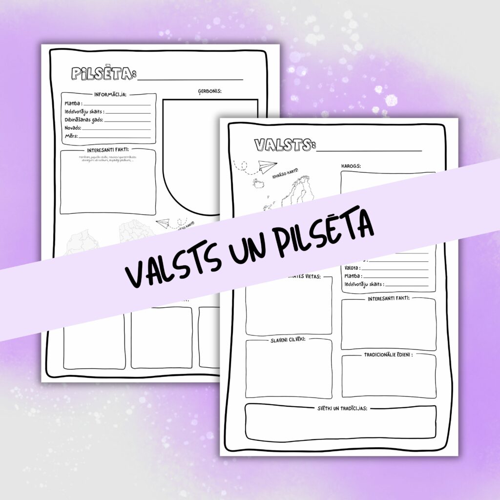 Valsts un pilsēta - Mācību materiāli