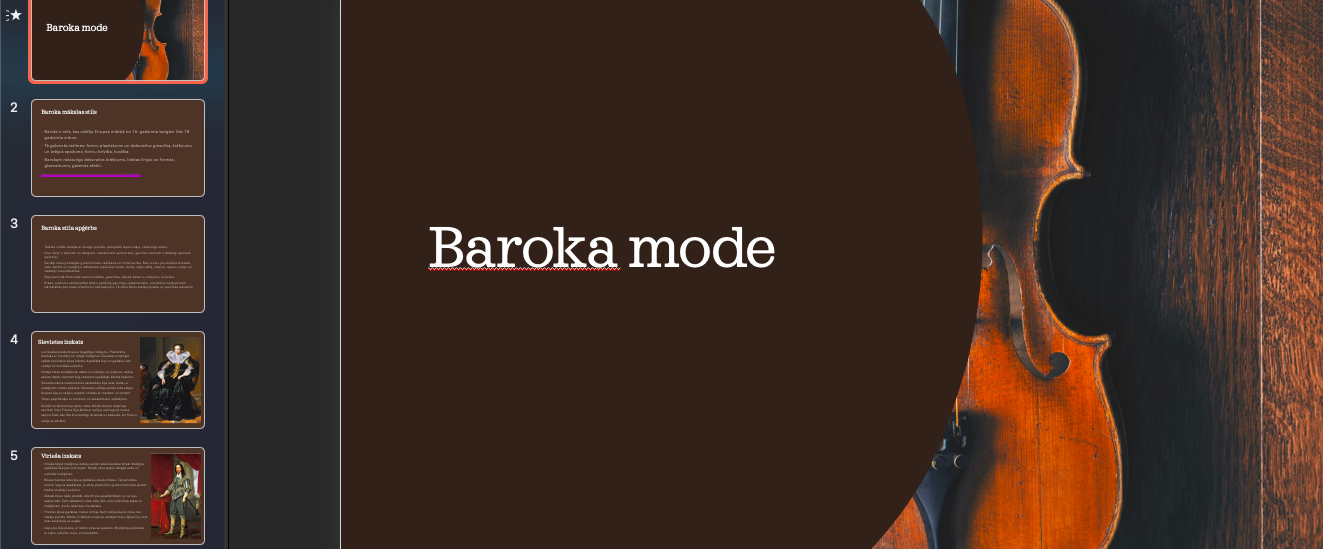 9.3. Baroka mode - Mācību materiāli