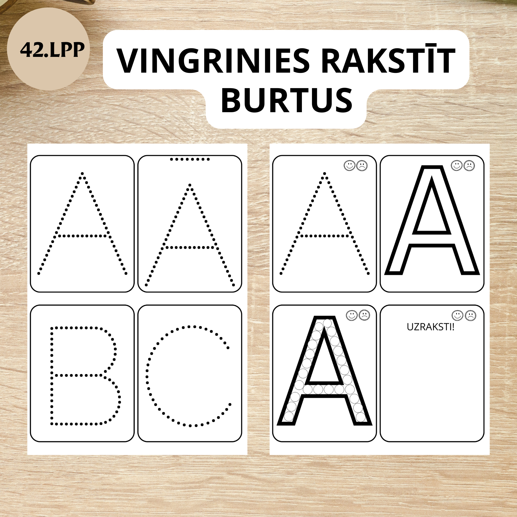 Vingrinies rakstīt burtus. - Mācību materiāli