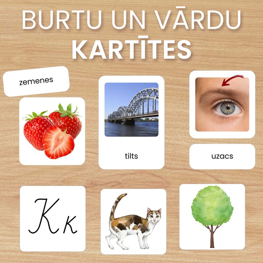 Burtu darba lapas - Mācību materiāli