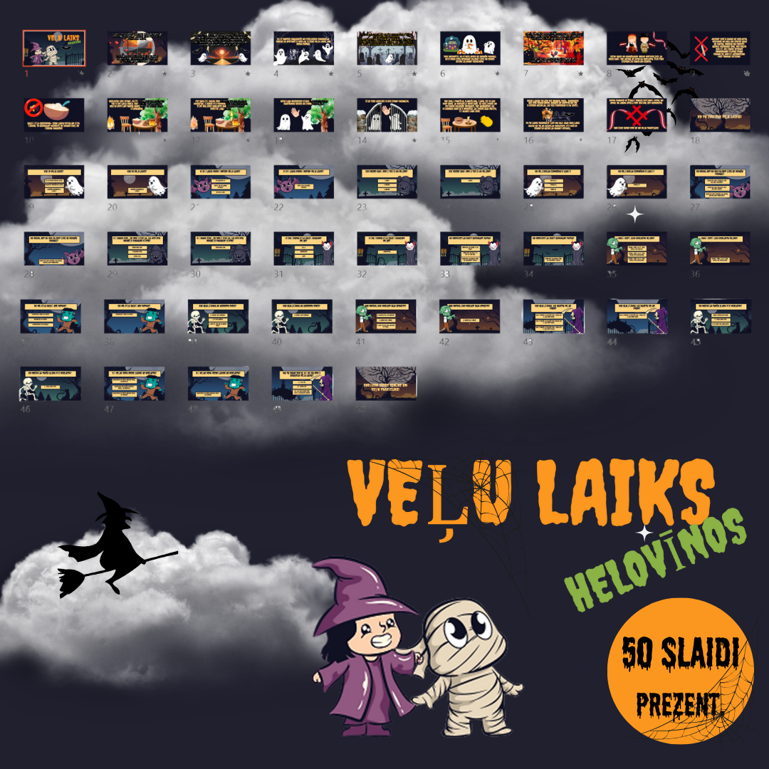 Veļu laiks Halovīnos - Mācību materiāli