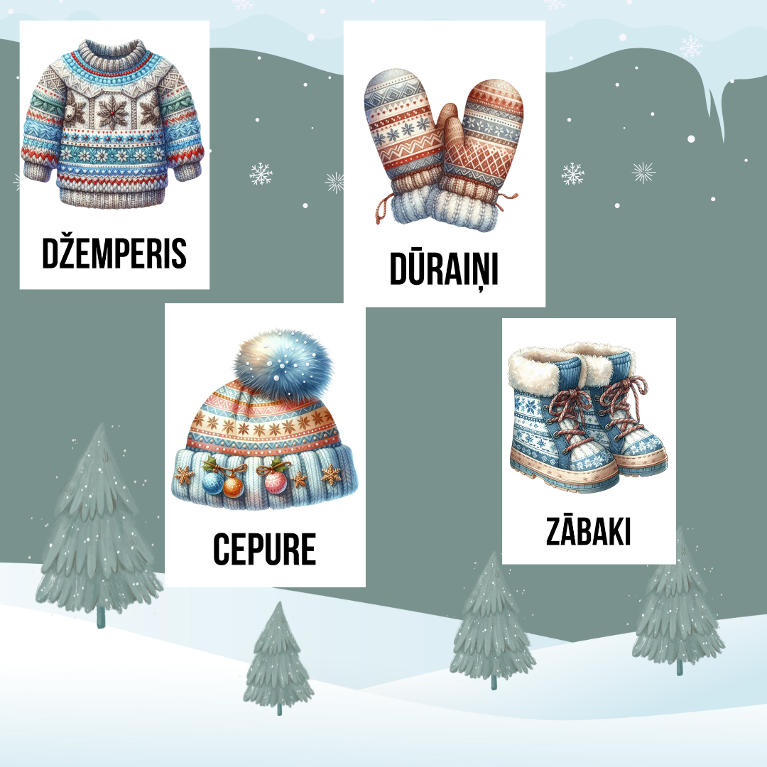 Ziemas apģērbs. Lielās atgādnes. - Mācību materiāli