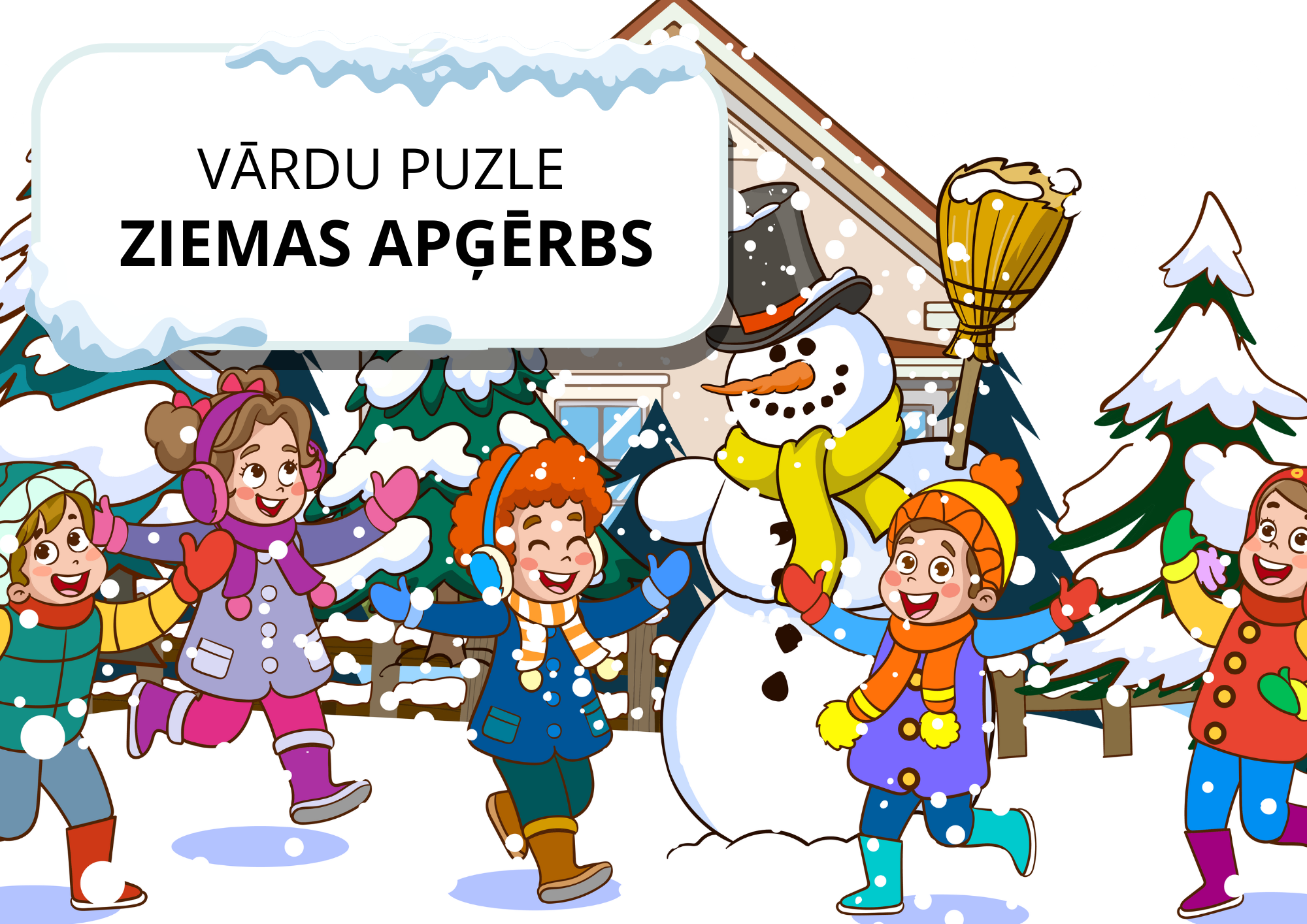 ZIEMAS APĢĒRBS PUZLE - Mācību materiāli