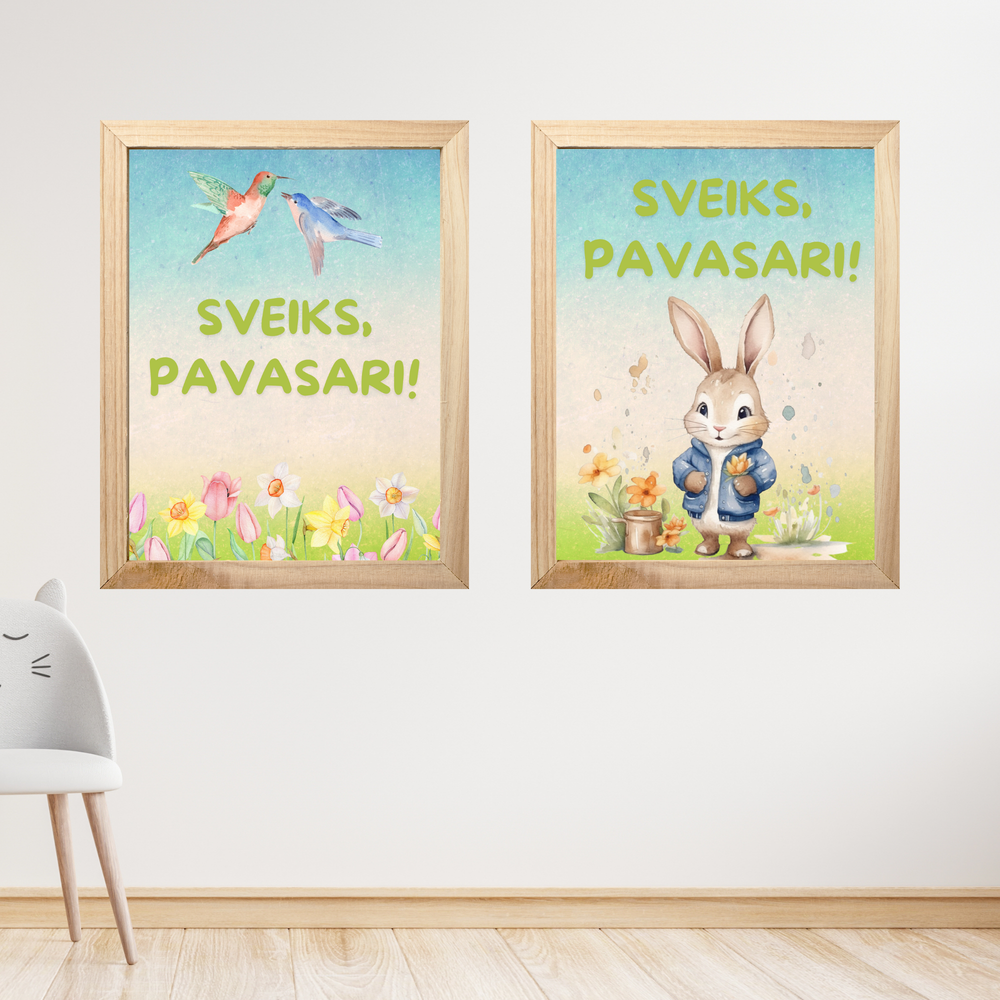 Plakāts. Sveiks, Pavasari. - Mācību materiāli