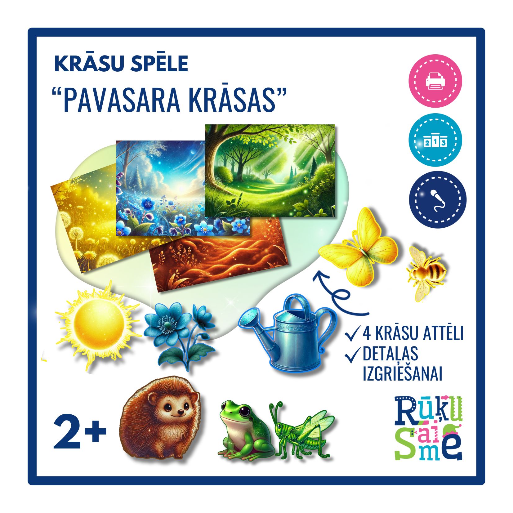 Krāsu spēle "PAVASARA KRĀSAS" - pavasara vēstneši, pavasaris - Mācību ...