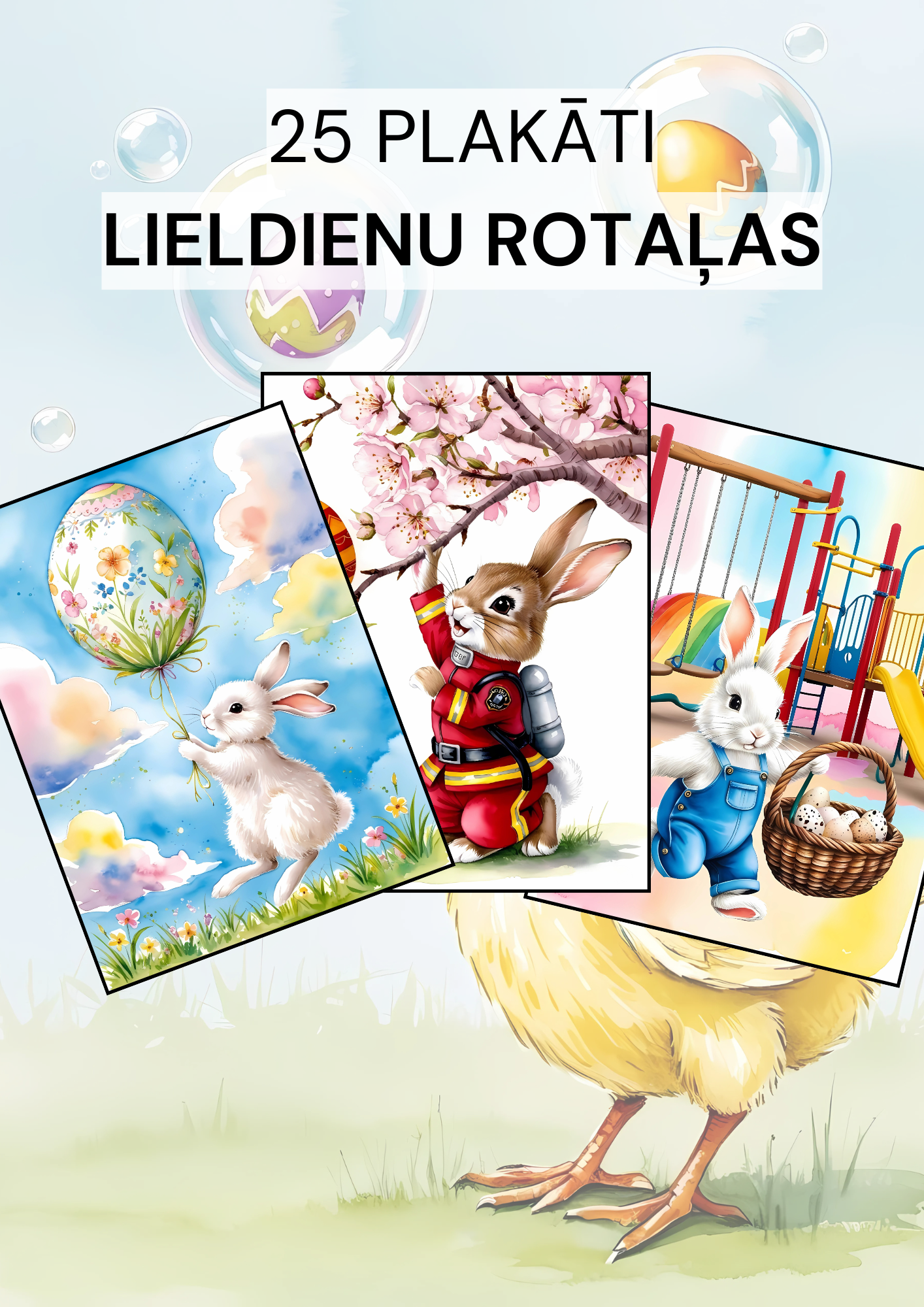 LIELDIENAS- 25 rotaļīgi plakāti - Mācību materiāli