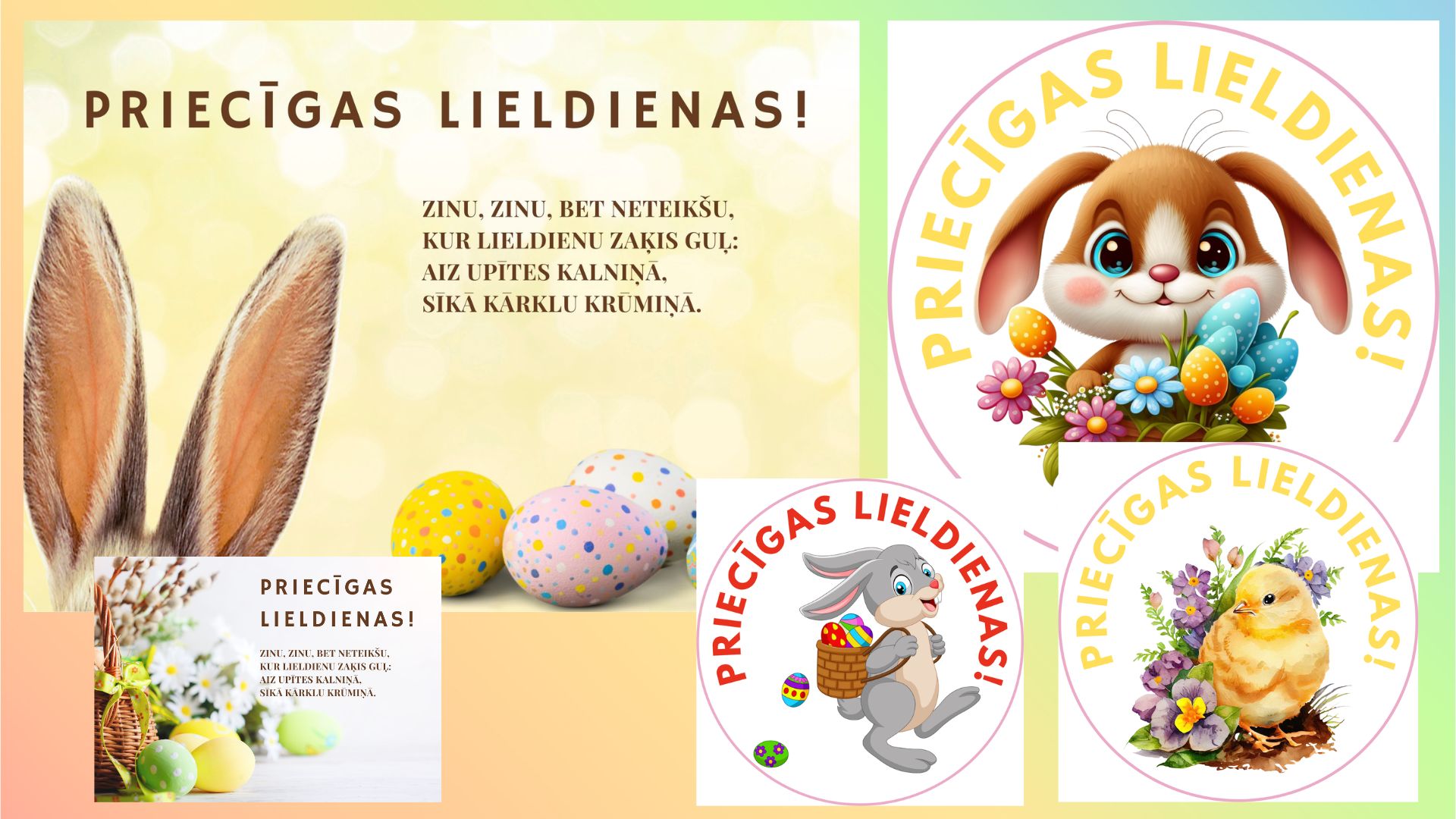 Lieldienu plakāti un medaļas - Mācību materiāli