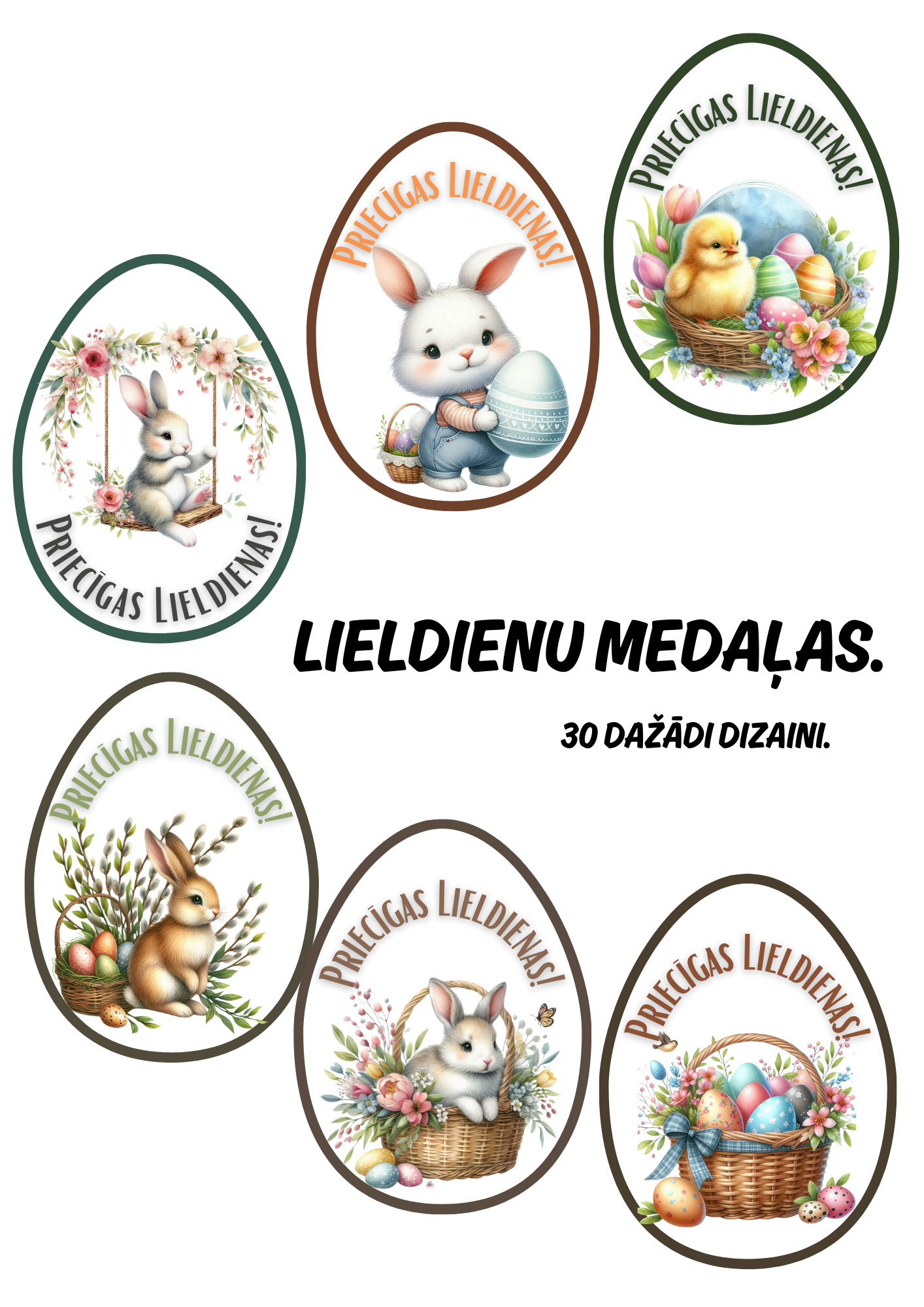 Lieldienu medaļas. - Mācību materiāli