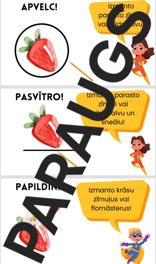 Rakstu darbu un nosacījumu prezentācija 1.-3.klase atgādne - Mācību ...