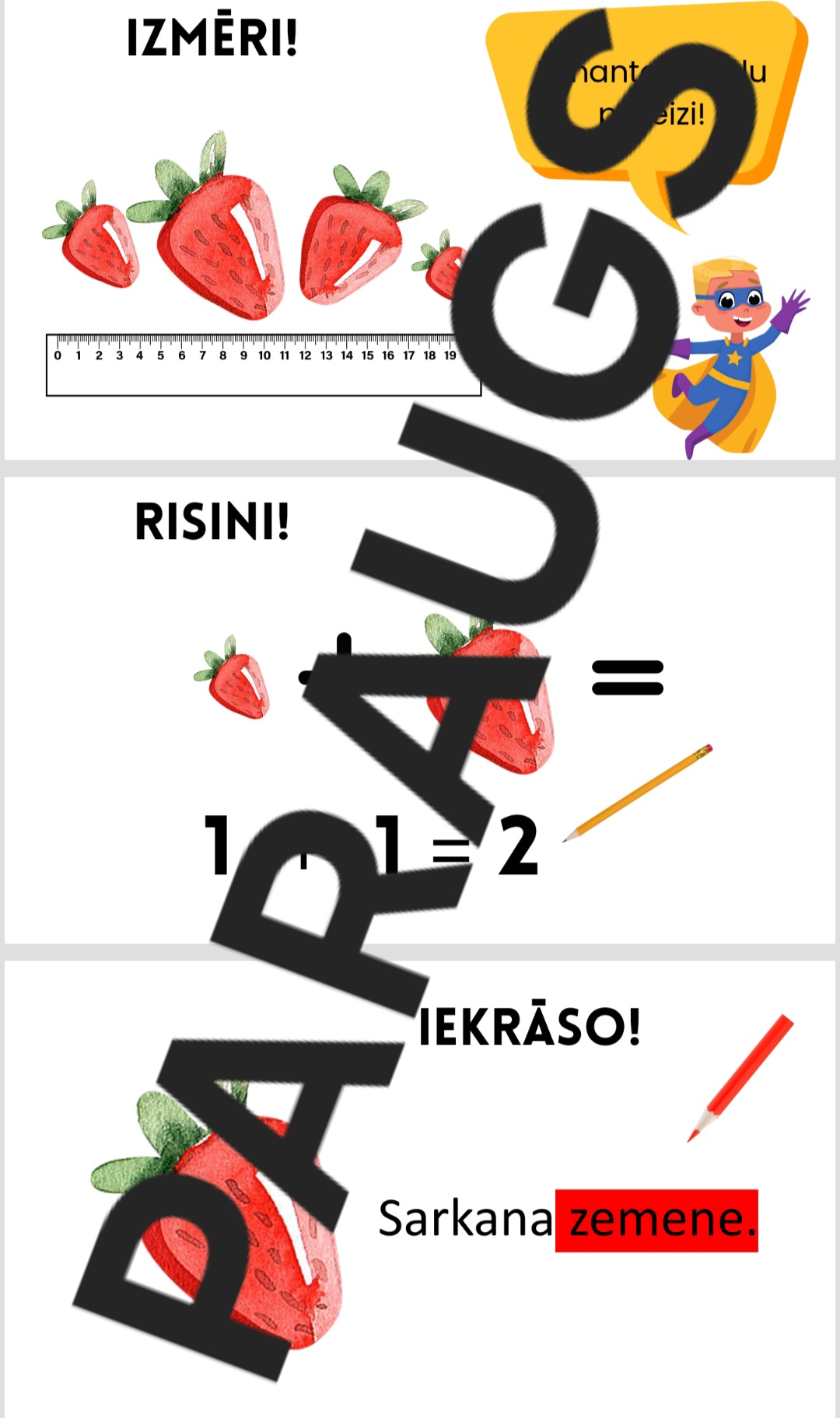 Rakstu darbu un nosacījumu prezentācija 1.-3.klase atgādne - Mācību ...