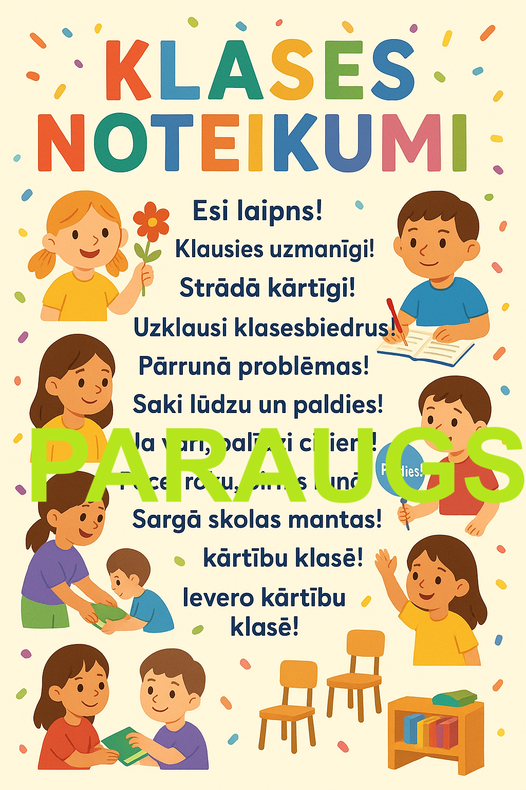 Klases noteikumi - Mācību materiāli