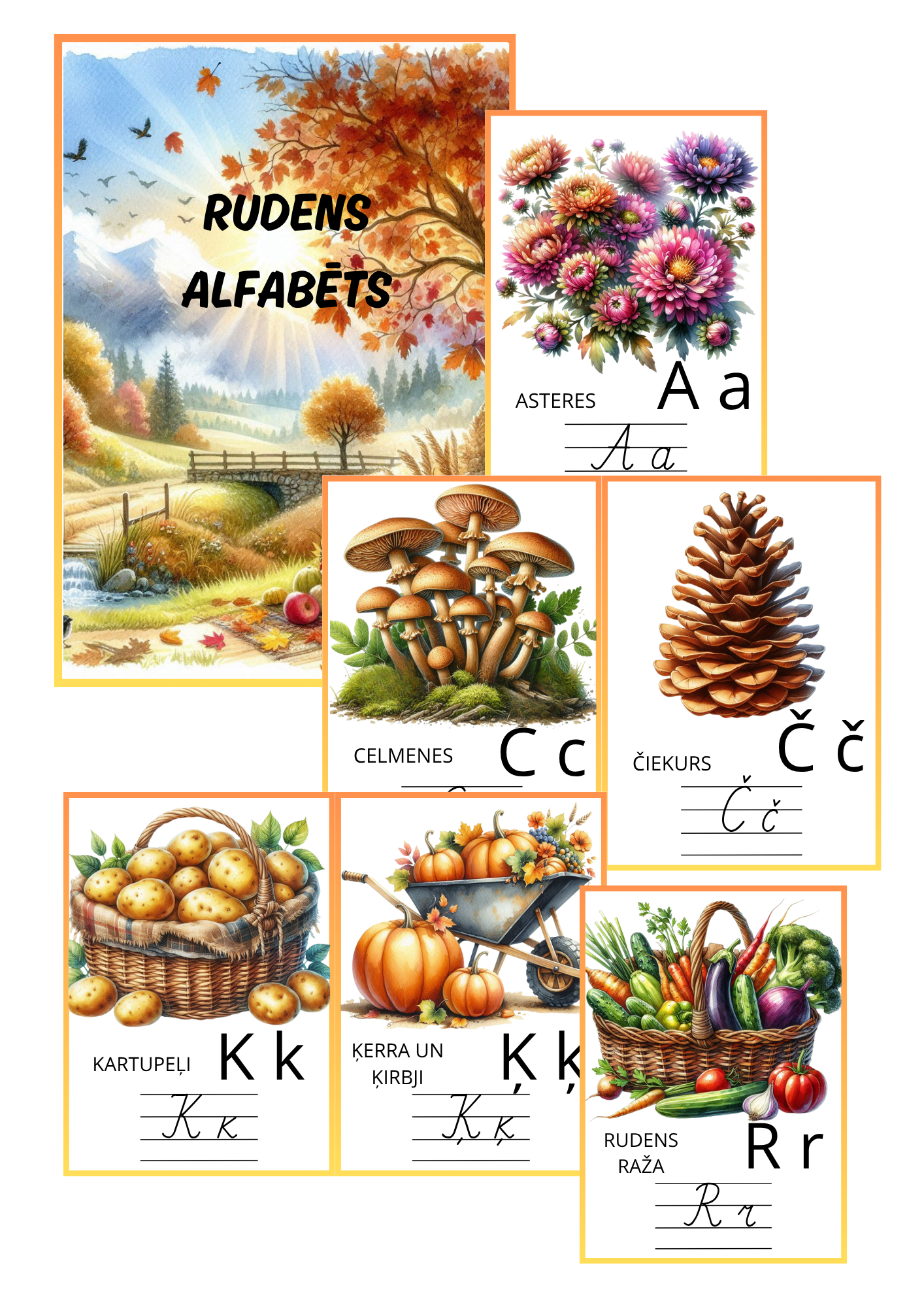 Rudens alfabēts - Mācību materiāli