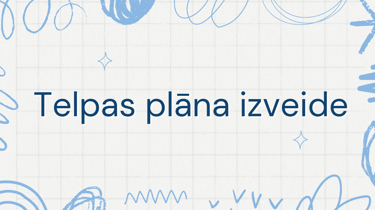 Telpas plāna izveide - Mācību materiāli
