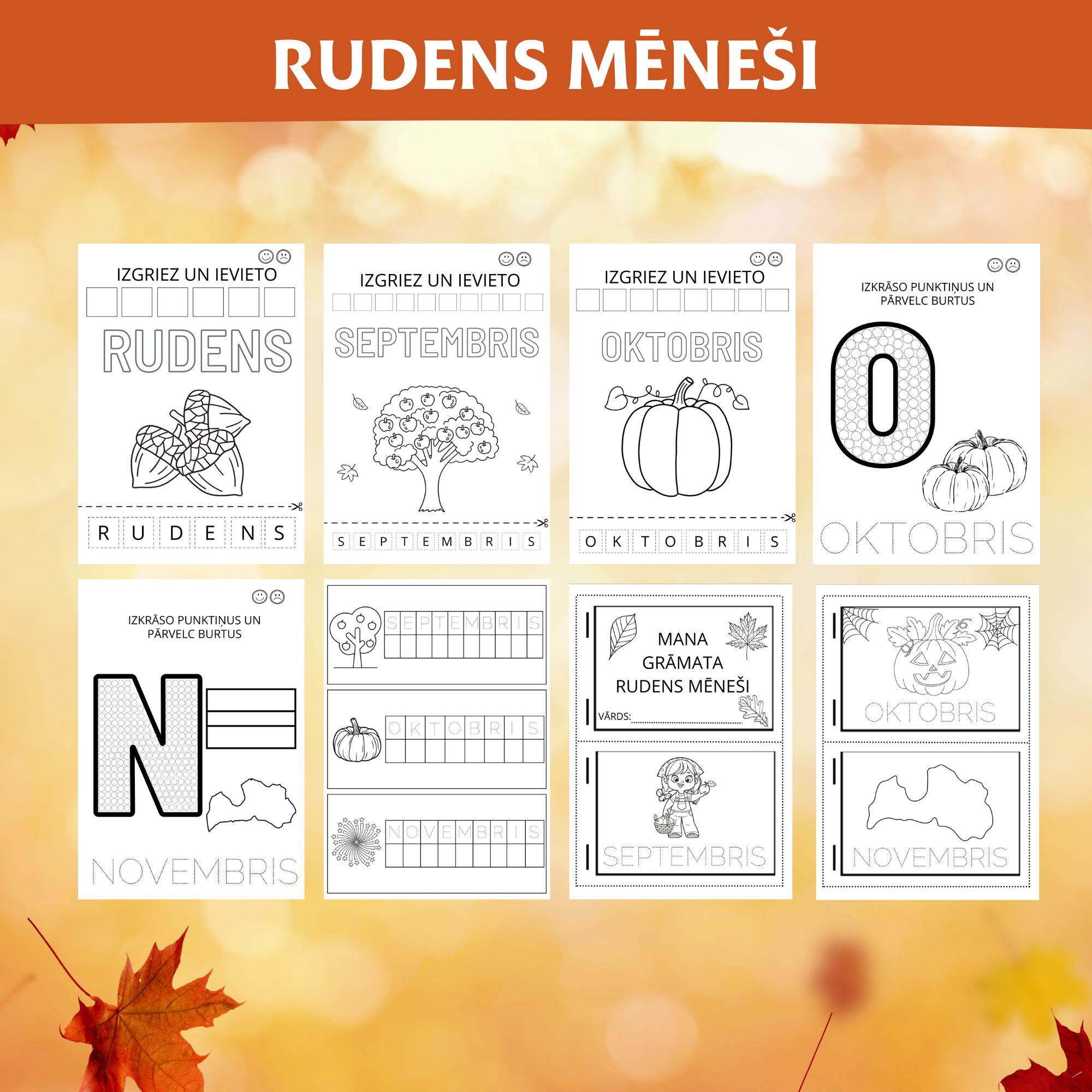DARBA LAPAS RUDENS MĒNEŠI - Mācību materiāli