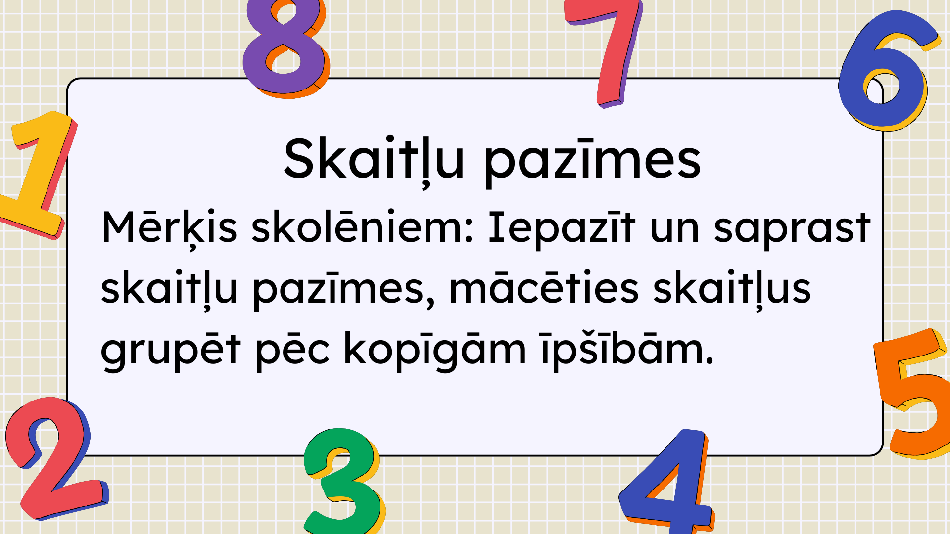 Skaitļu pazīmes 2.1 - Mācību materiāli