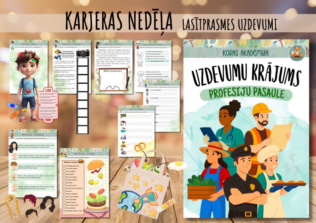 KARJERAS NEDĒĻA - uzdevumi lasītprasmes veicināšanai - Mācību materiāli