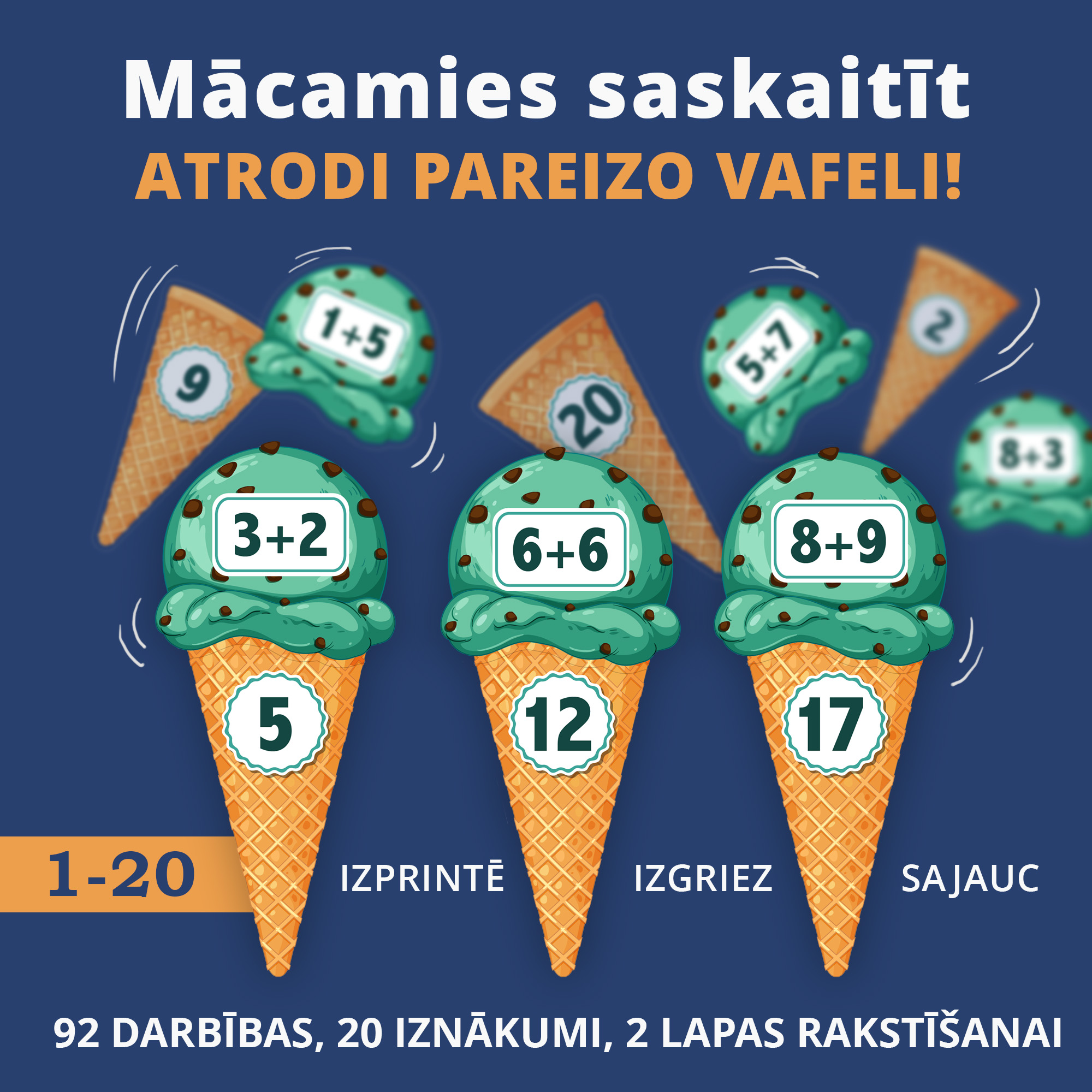 Saldējuma saskaitīšanas ballīte - Mācību materiāli