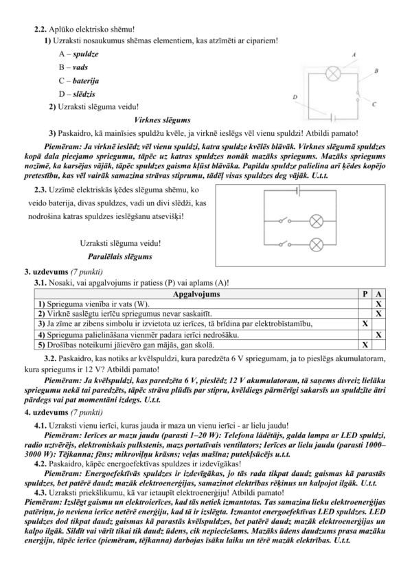 5.3. TND: Kas ir elektroenerģija? + atb. - Mācību materiāli