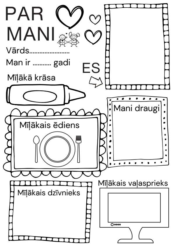 Par mani un manu draugu - Mācību materiāli